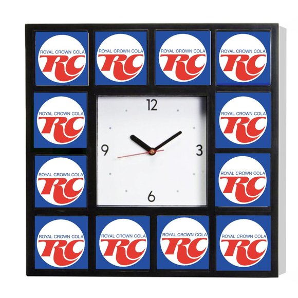 Wall Decor | Royal Crown Rc Cola Clock Promo Around The Clock With 12 ...
